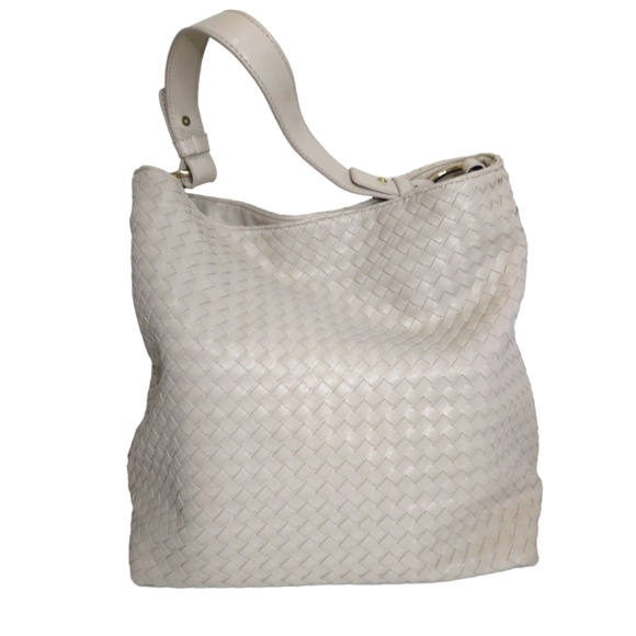 lulu dharma | Bags | Lulu Dharma Classic Neutral Beige Woven Tote ...